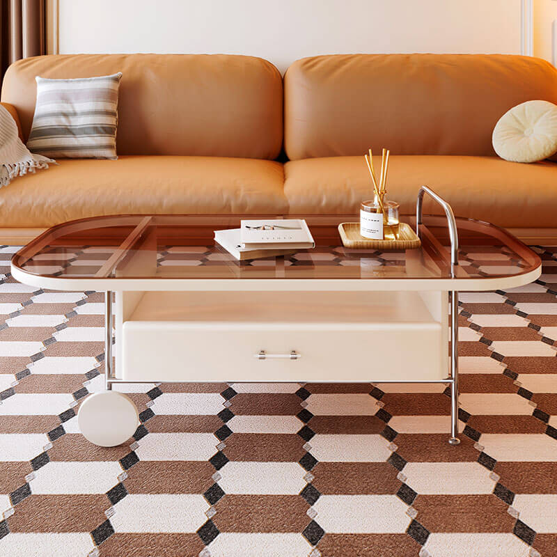 Dina Coffee Table With Wheels - Singapore | COMFY