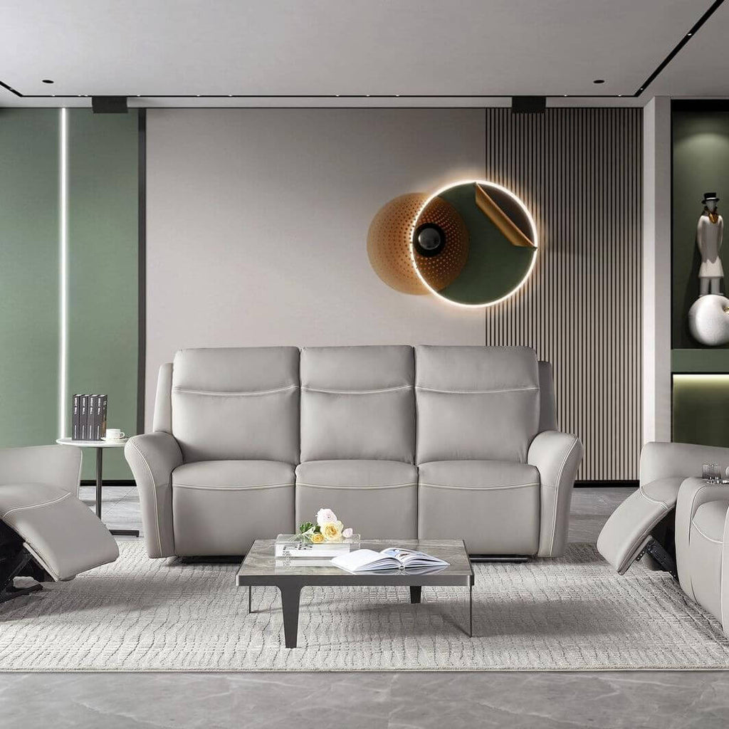 Devin Recliner Leather Sofa - Singapore | COMFY