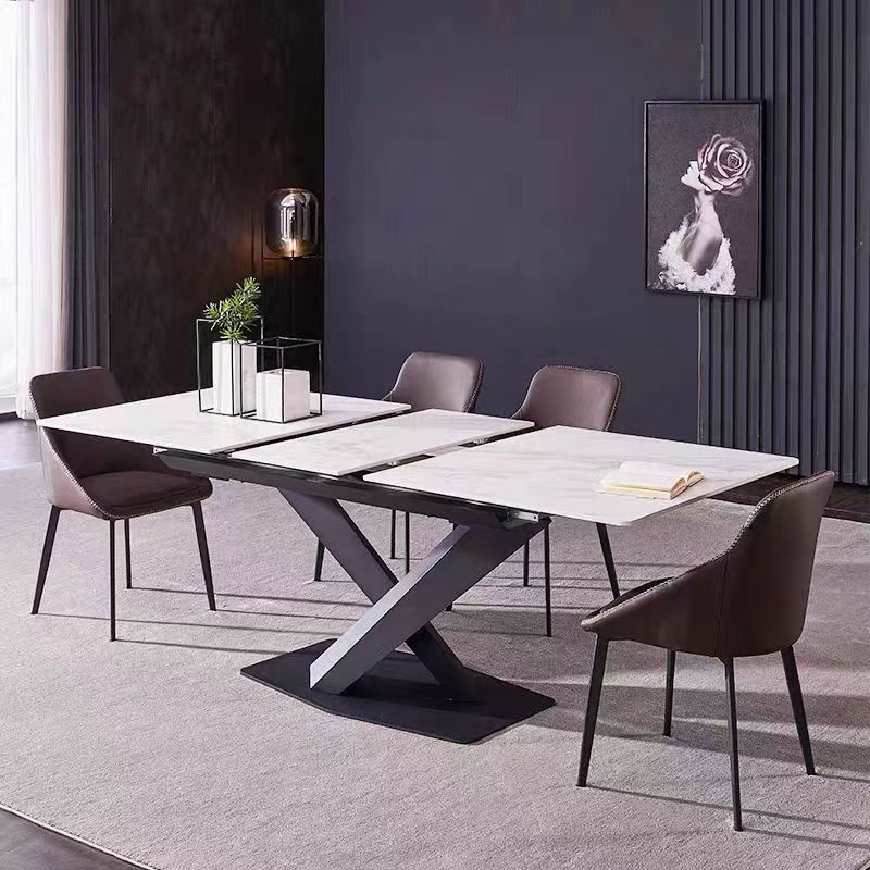 Eddard Extendable Dining Table Sintered Stone - Singapore | COMFY