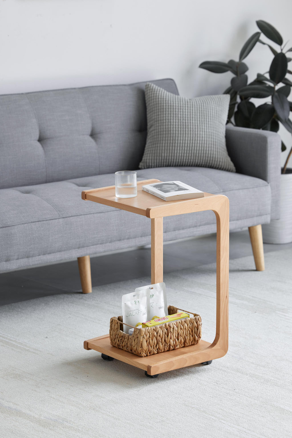 Nido Side Table With Wheels - Singapore | COMFY