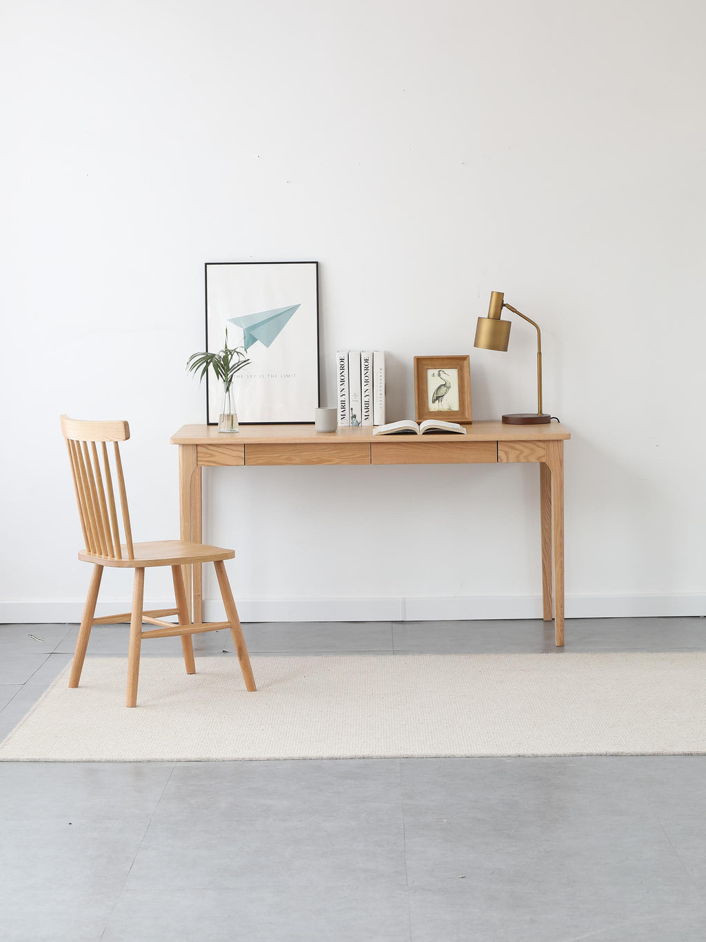 Paolo Oak Study Table - Singapore | COMFY