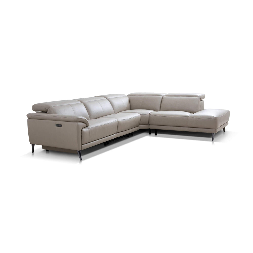 Titus - Leather Reclining Sectional Sofa - Singapore | COMFY