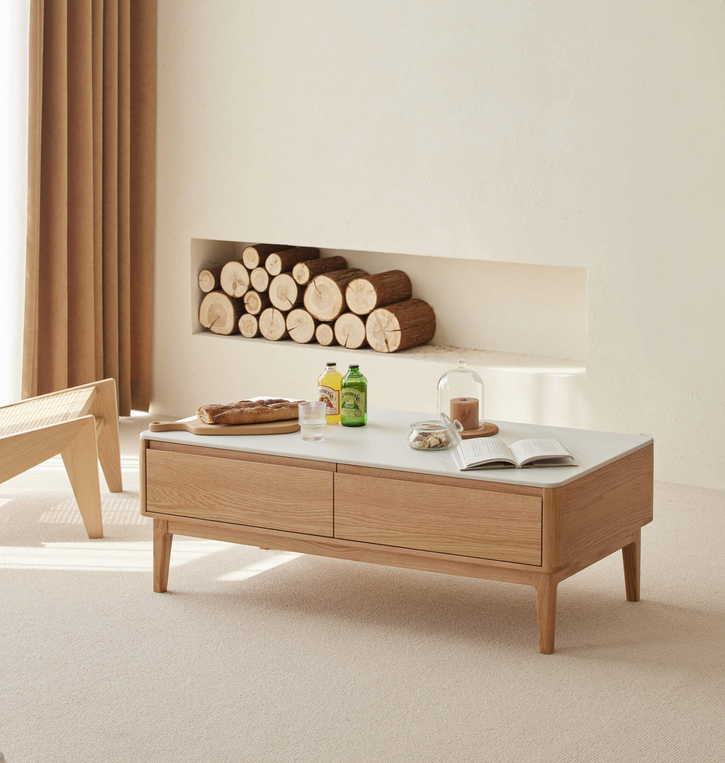 Chantal Solid Wood Coffee Table - Singapore | COMFY