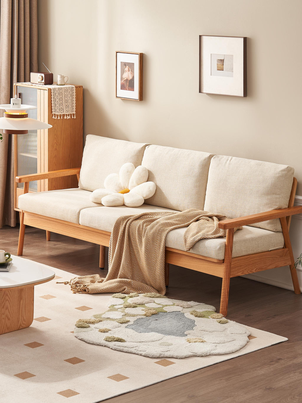 Echo Solid Wood Sofa - Singapore | COMFY