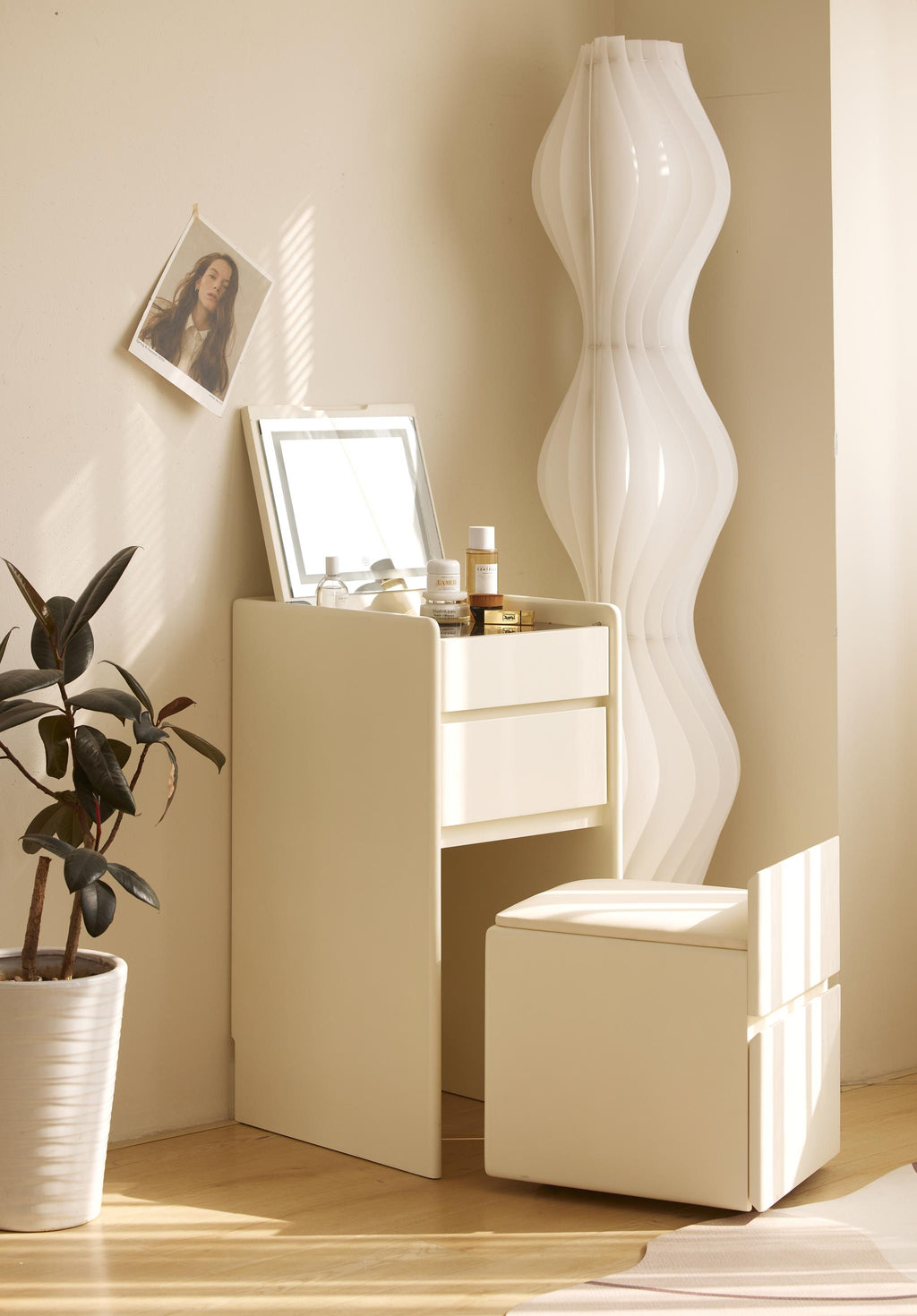Rose White Table Dresser - Singapore | COMFY
